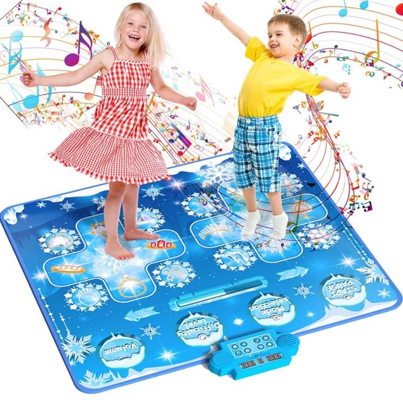 Toys | New 2 Player Kids Dance Mat With Music Light Frozen Light | Poshmark